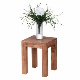 Pharao24.de Ablagetisch aus Akazie Massivholz 35 cm breit