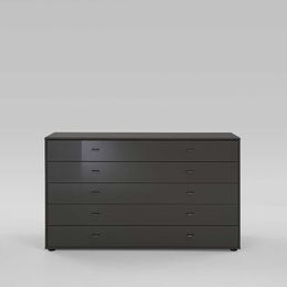 Pharao24.de Schubladen Sideboard in Grau Braun Schlafzimmer