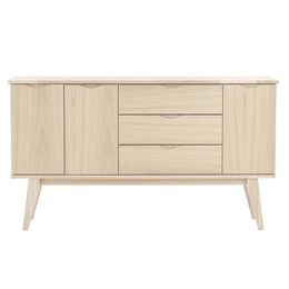 Pharao24.de Sideboard aus Eiche White Wash 150 cm