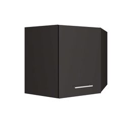 Pharao24.de K&uuml;chen Eck H&auml;ngeschrank Front grau Hochglanz 60 cm breit