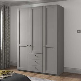 Pharao24.de Dreht&uuml;rschrank Schlafzimmer mit drei Schubladen Made in Germany
