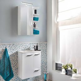 Pharao24.de Badezimmer Set f&uuml;r G&auml;ste WC Wei&szlig; (zweiteilig)