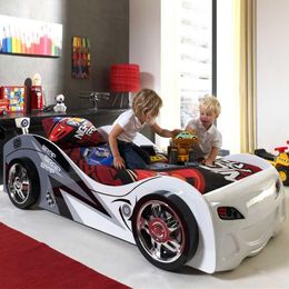 Pharao24.de Kinderbett in Rennauto-Design 90x200cm