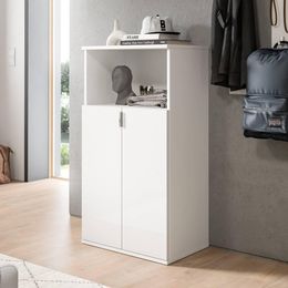 Pharao24.de Schuhgarderobe Dielenschrank mit Dreht&uuml;ren in modernem Design