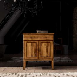 Pharao24.de Flur Kommode aus Wildeiche Massivholz 100 cm hoch