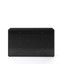 Pharao24.de Schlafzimmer Sideboard mit Schubladen Schwarz