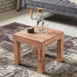 Pharao24.de Beistelltisch Sofa massiv mit quadratischer Tischplatte 40 cm hoch