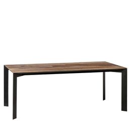 Pharao24.de Esszimmertisch aus Recyclingholz und Metall 200 cm breit