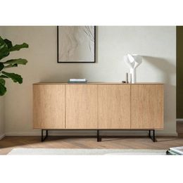 Pharao24.de Sideboard Esszimmerkommode mit B&uuml;gelgestell 200 cm breit