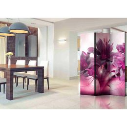 Pharao24.de Spanische Wand in Pink und Violett Lilienbl&uuml;ten