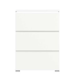 Pharao24.de Schuh Klappschrank weiss modern 95 cm breit 127 cm hoch