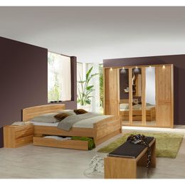 Pharao24.de Schlafzimmerm&ouml;bel Set aus Erle Teilmassiv online kaufen (vierteilig)