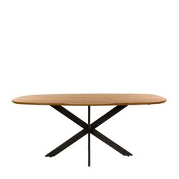 Pharao24.de Holztisch Massiv im Skandi Design Spider Gestell