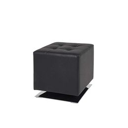 Pharao24.de Hocker in Schwarz Kunstleder