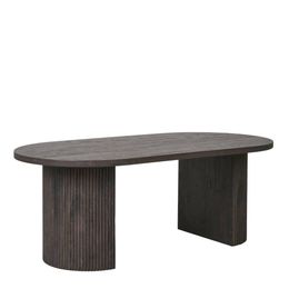 Pharao24.de Wohnzimmertisch Sofatisch in Dunkelbraun und modernem Design