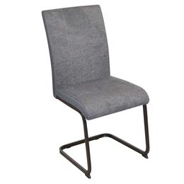 Pharao24.de Swingstuhl in Anthrazit und Schwarz 48 cm Sitzh&ouml;he (4er Set)
