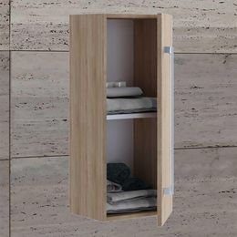 Pharao24.de Holzoptik Bad H&auml;ngeschrank in Sonoma-Eiche 75 cm hoch