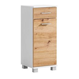 Pharao24.de Badschrank Beistellschrank Bad mit einer Schublade und Dreht&uuml;r