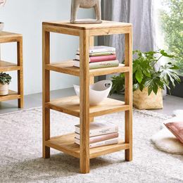 Pharao24.de Standregal aus Wildeiche Massivholz 40 cm breit