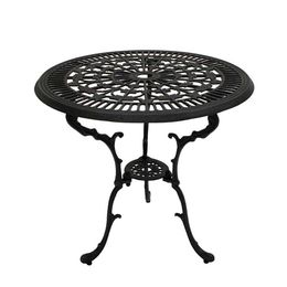 Pharao24.de Terrassentisch aus Aluminium Vintage Design
