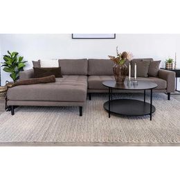 Pharao24.de Couchlandschaft Ecksofa in Braun 290 cm breit