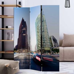 Pharao24.de Paravent modern in Bunt Leinwand F&uuml;llung