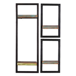 Pharao24.de Regal Set zur Wandmontage Shabby Chic Stil (dreiteilig)