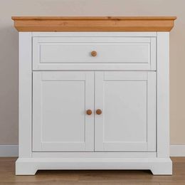 Pharao24.de Kommode Sideboard mit einer Schublade und Dreht&uuml;ren
