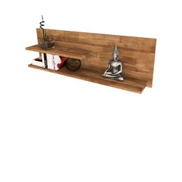 Pharao24.de Wandregal aus Wildeiche Massivholz 100 cm