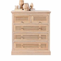 Pharao24.de Schubladenkommode im Vintage Design Eiche Antik Finish
