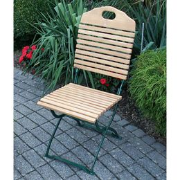 Pharao24.de Gartenstuhl aus Robinie massiv klappbar (2er Set)