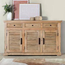 Pharao24.de Kommode Sideboard mit drei Schubladen 3 t&uuml;rig