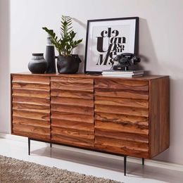 Pharao24.de Holz Sideboard aus Sheesham Massivholz 150 cm breit