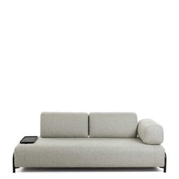Pharao24.de Sitzsofa in Beige Webstoff modern