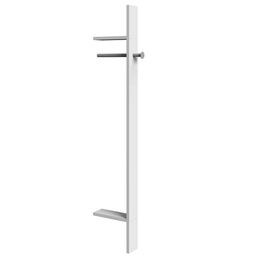 Pharao24.de Wand Garderobe schmal in Wei&szlig; und Grau modernem Design