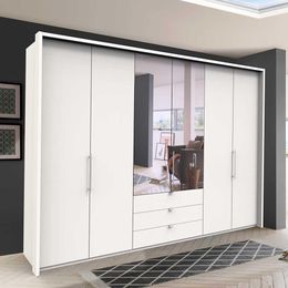 Pharao24.de Schlafzimmerkleiderschrank mit drei Schubladen Spiegelt&uuml;r