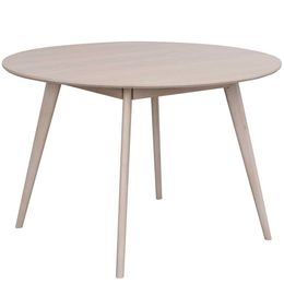 Pharao24.de K&uuml;chentisch in Eiche White Wash rund