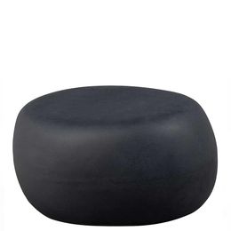 Pharao24.de In- und Outdoor Couchtisch oval in Anthrazit Tonfaser