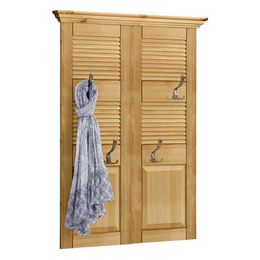 Pharao24.de H&auml;ngegarderobe aus Kiefer Massivholz Landhausstil