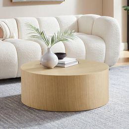 Pharao24.de Wohnzimmertisch Couchtisch in runder Form und modernem Design