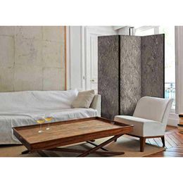 Pharao24.de Spanische Wand in Grau und Silber Metall Design
