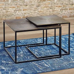 Pharao24.de Beistelltisch Couchtisch in Bronze zweiteilig (zweiteilig)
