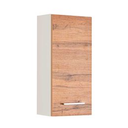 Pharao24.de Badezimmer H&auml;ngeschrank in Wildeiche Optik und Wei&szlig; Made in Germany
