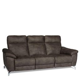 Pharao24.de Relaxcouch in Braun Microfaser modern