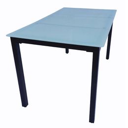 Pharao24.de Esstisch Gartentisch aus Glas mit rechteckiger Tischplatte