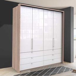 Pharao24.de Jugend Kleiderschrank 2 t&uuml;rig mit Schubladen modern