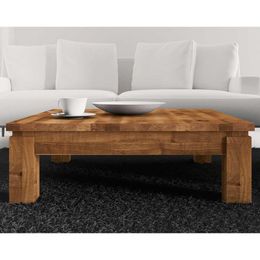Pharao24.de Wohnzimmertisch aus Wildeiche Massivholz 60 cm