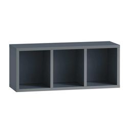 Pharao24.de Badezimmerregal h&auml;ngend in Petrol Skandi Design