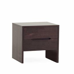 Pharao24.de Nachtkonsole in Wenge Braun Buche Massivholz