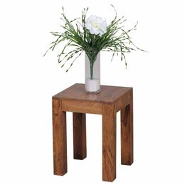 Pharao24.de Massivholz Beistelltisch aus Sheesham lackiert 35 cm breit